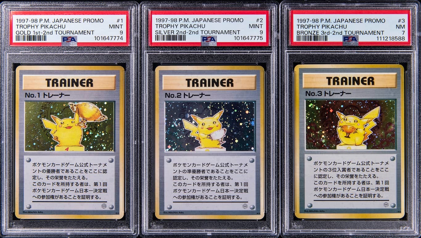 Trofé Pikachu Pokémon-kort ser $ 82,000 XNUMX bud på auksjon - Pokémon ...