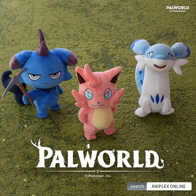 Her er de aller første Palworld plysjfigurene