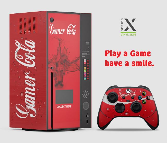 Sjekk ut dette lekre Xbox Series X-vinylskinet inspirert av Coca Cola ...