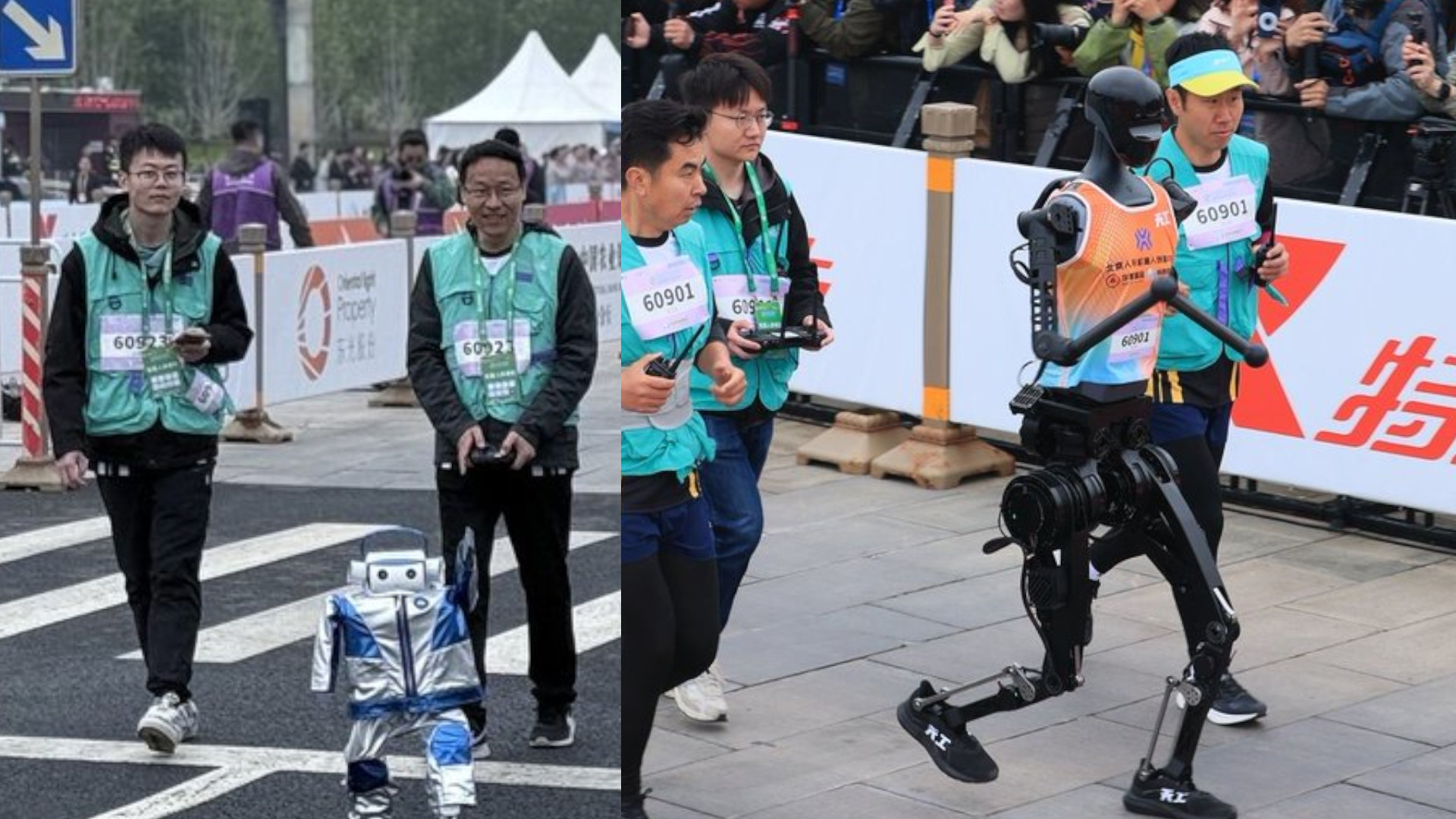 Beijing arrangerer sitt første halvmaraton med humanoide roboter som ...