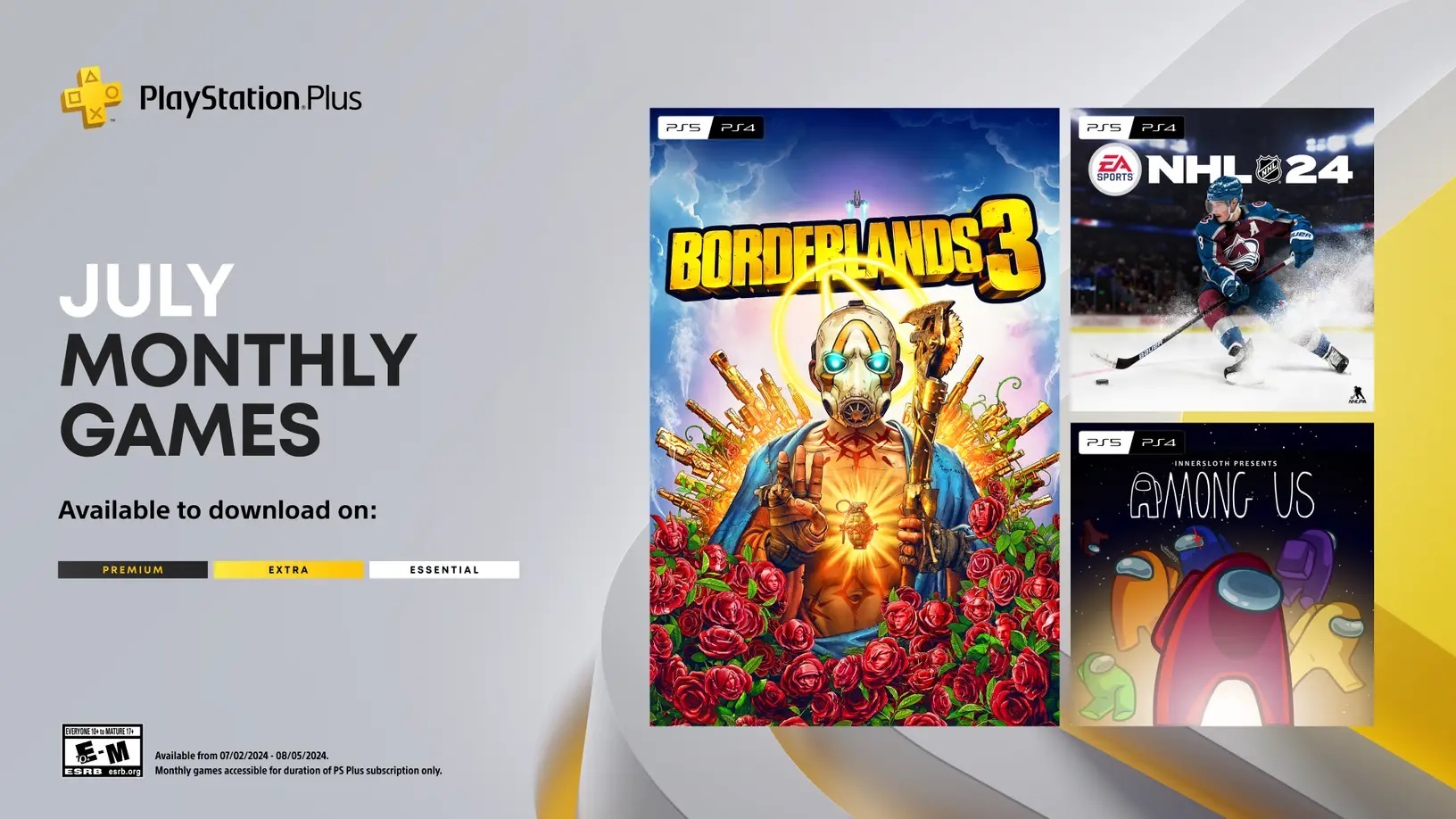 Borderlands 3, Among Us og NHL 24 er juli sine gratis PlayStation Plus-spill - - Gamereactor