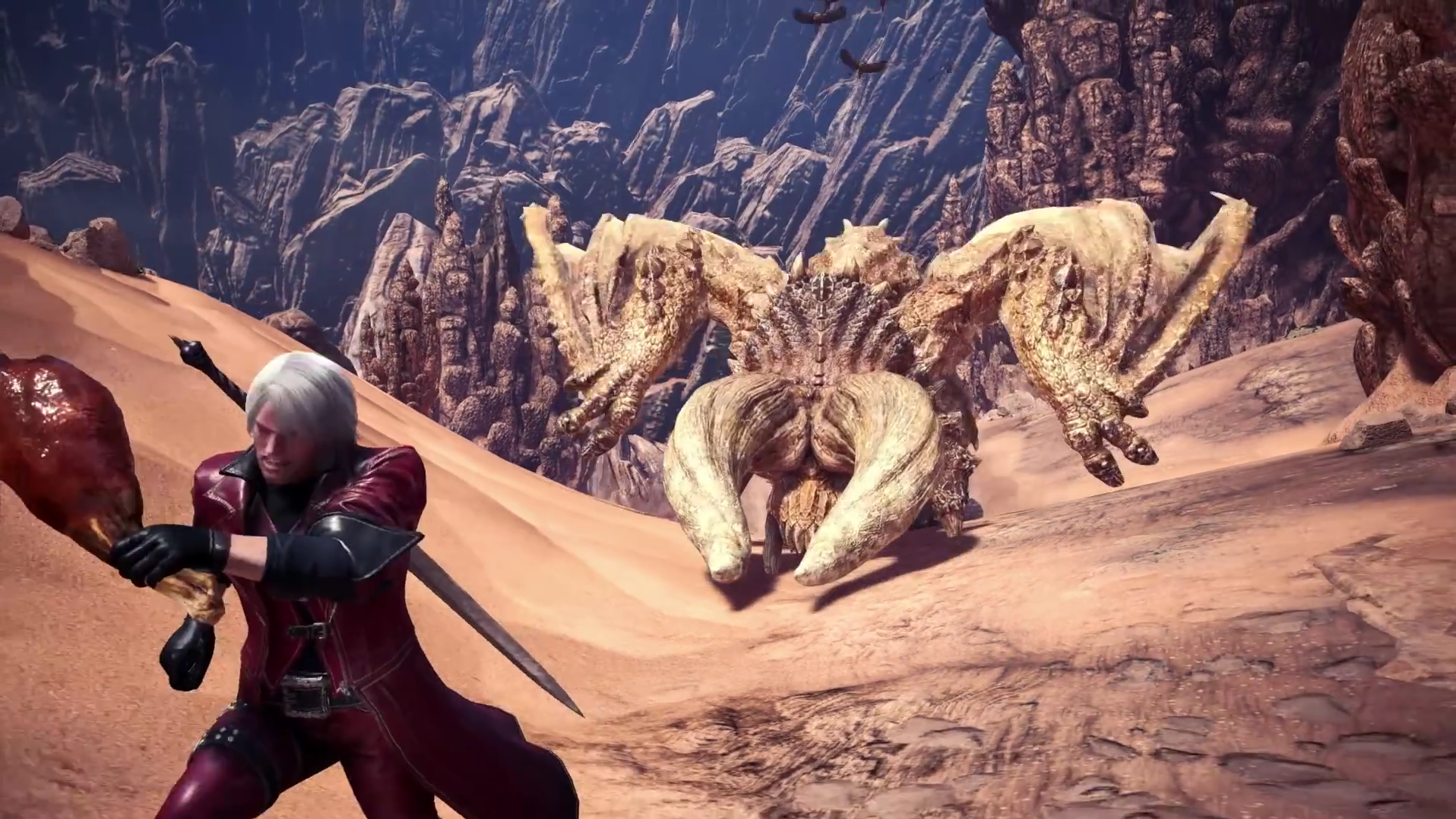 Devil May Cry inntar Monster Hunter: World