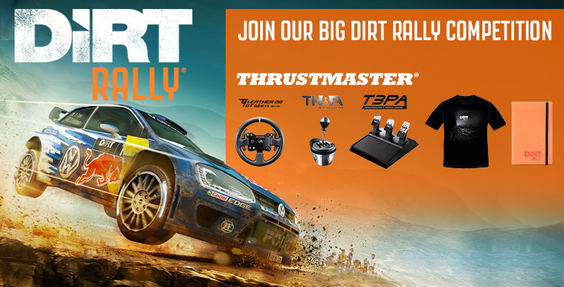 Vinn ratt og pedaler i Dirt Rally