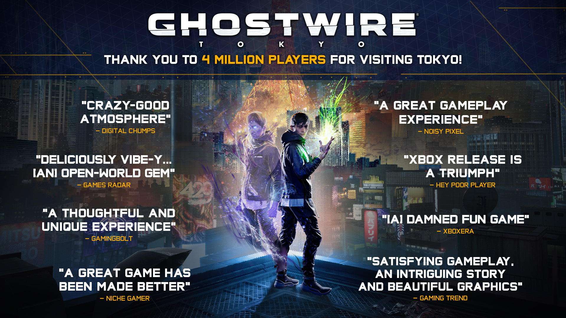 Fire millioner har spilt Ghostwire Tokyo