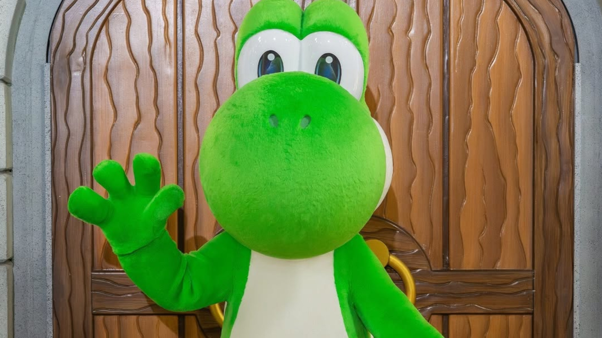 Yoshi gjør sin møte- og hilse-debut på Super Nintendo World - - Gamereactor