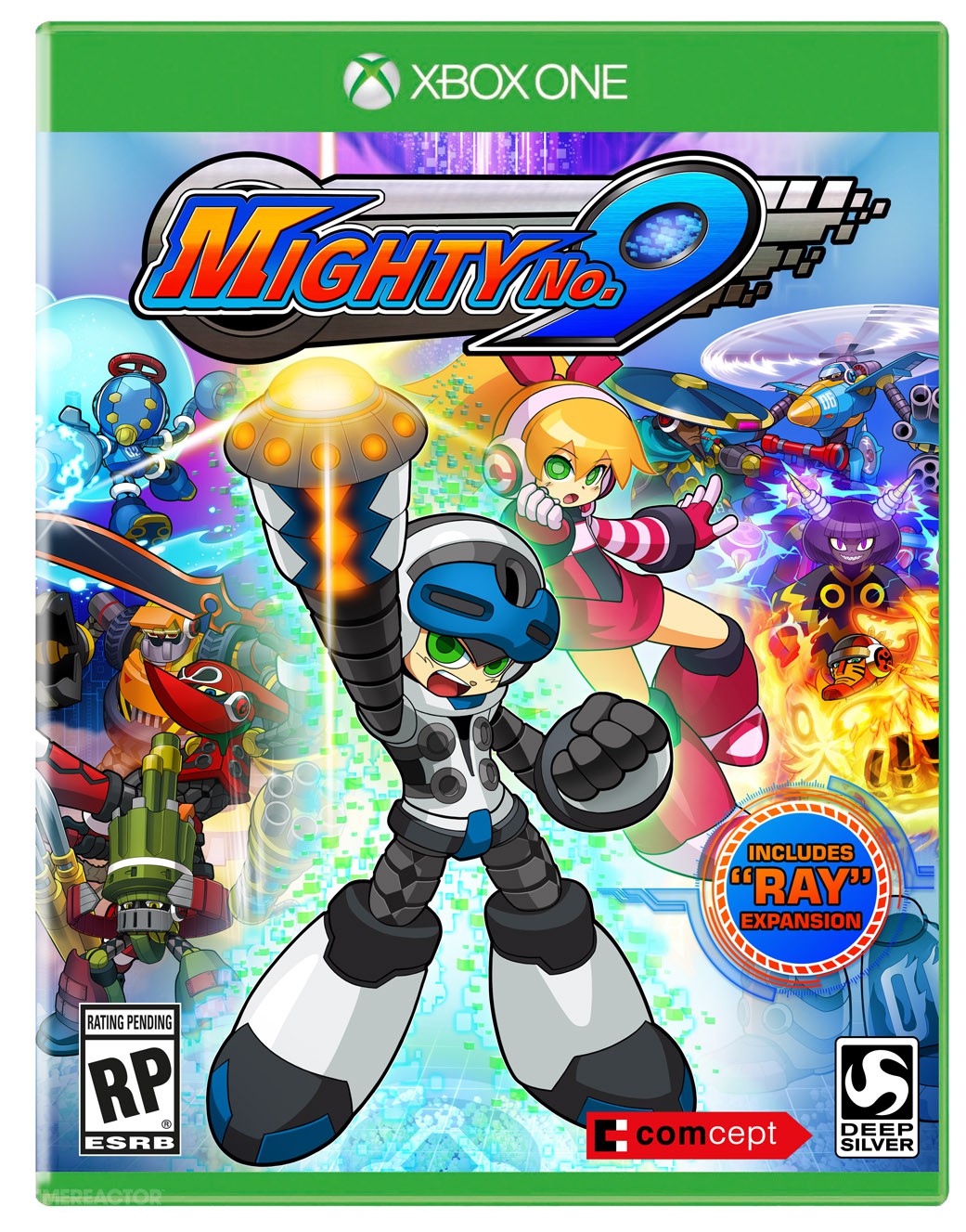 Her er omslaget til Mighty No. 9