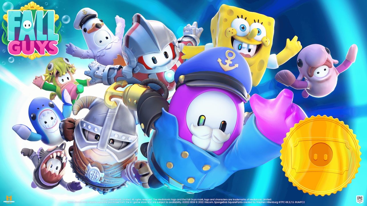 Svampebob og Dovahkiin inntar Fall Guys: Ultimate Knockout