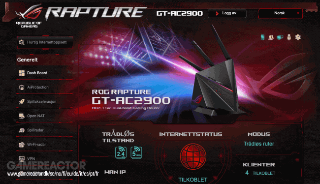Test: ROG Rapture GT-AC2900 Gamingrouter - Asus GT-AC2900 - Gamereactor